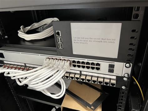 5 83 inch waveshare e ink and raspberry pi 3b mount for 19 server rack