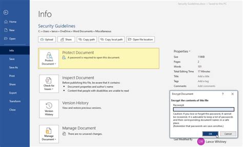 Different Methods To Secure Your Microsoft Word Documents