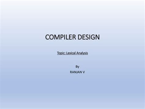 Token Pattern And Lexeme Pdf