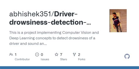 GitHub Abhishek Driver Drowsiness Detection CNN Keras OpenCV This Is A Project