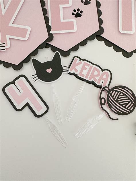 Kitten Cupcake Toppers Cat Cupcake Toppers Are You Kitten Etsy