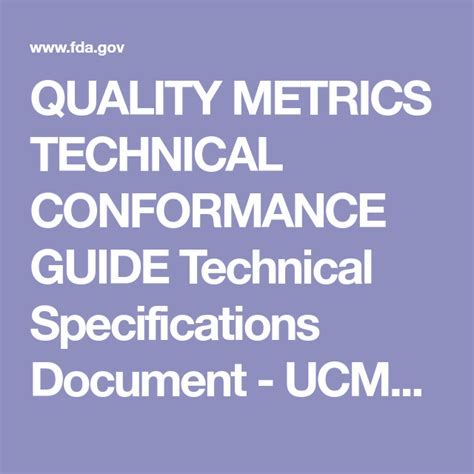 A Comprehensive Guide To Quality Metrics Technical Conformance