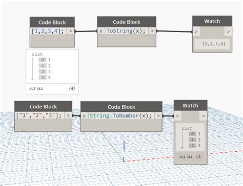 Why Is It Not Working Viceverca Number To String Lists Logic Dynamo