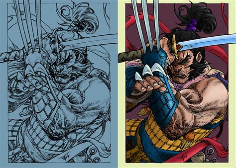 Wolverine Ronin B And A By Marchewsky On Deviantart