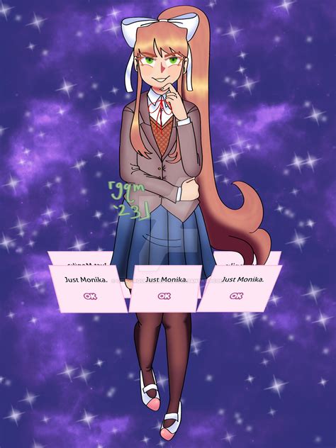 Just Monika By Genderqueermercury On Deviantart