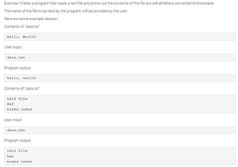 Solved Exercise Create A Program That Reads A Text File And Chegg