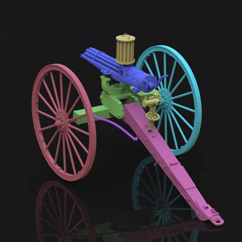 Stl File Gatling Gun 🔫・model To Download And 3d Print・cults