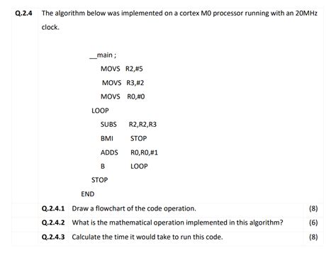 Q The Algorithm Below Was Implemented On A Chegg