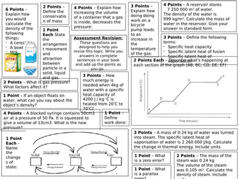 Ks4 Particle Model Revision Grid Teaching Resources