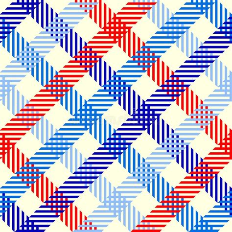 Geometric Abstract Diagonal Plaid Pattern In Low Poly Pixel Art Style Stock Vector