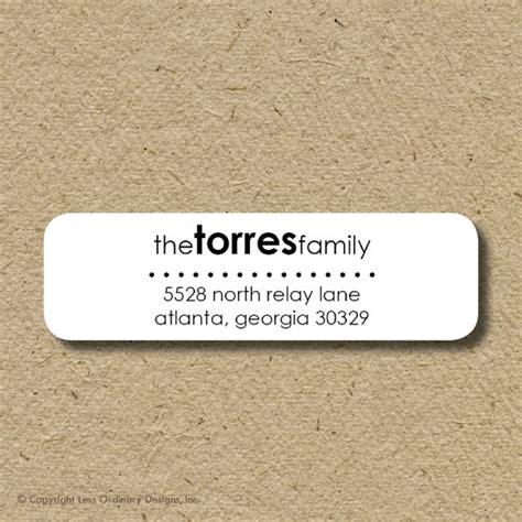 Modern Return Address Labels Custom Address Stickers