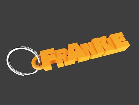 3d printed custom name text keychain etsy