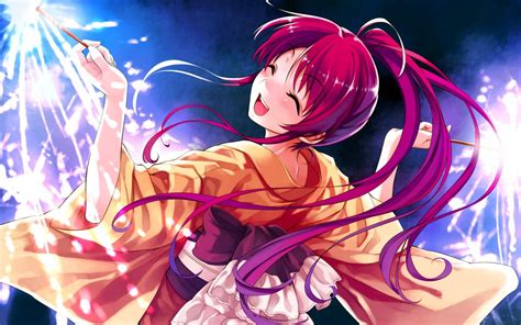 Beautiful Kimono Anime Girl Wallpapers Top Free Beautiful Kimono