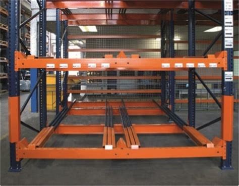 Push Back Pallet Racking Racking Shelving BOS Storage Systems