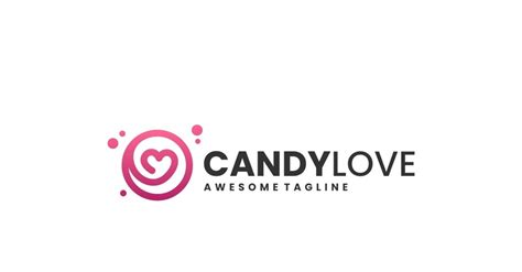 Candy Love Line Art Logo Style 276049 Templatemonster