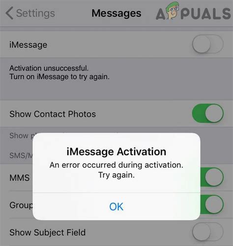 Fix Imessage Activation Failed