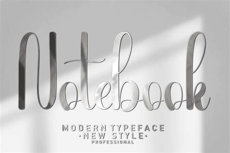 Notebook Regular Premium Font