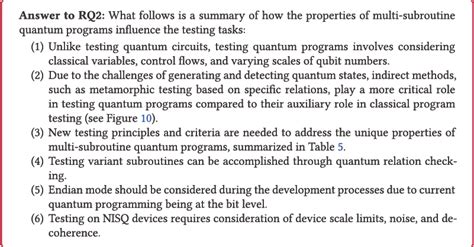 Testing Multi Subroutine Quantum Programs From Unit Testing To Integration Testing ACM