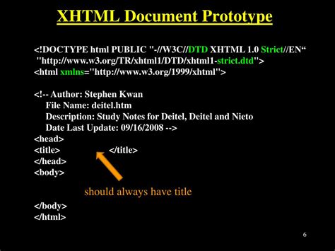 Ppt Introduction To Xhtml Powerpoint Presentation Free Download Id1905342
