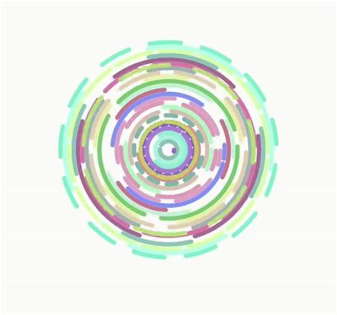 rotating circles r generative