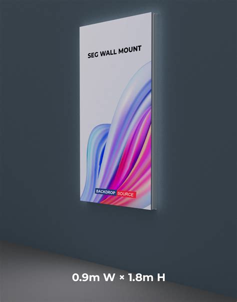 Wall Mounted Seg Light Box Backdropsource India