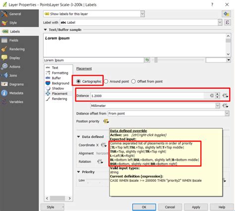 Qgis Data Defined Label Position For More Than One Scale In One Layer Geographic Information