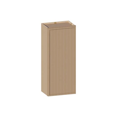 Slim White Oak Shaker Standard Wall Cabinet 18w × 42h 1 Door 2