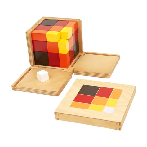 Montessori Materials Arithmetic Trinomial Cube Premium Quality