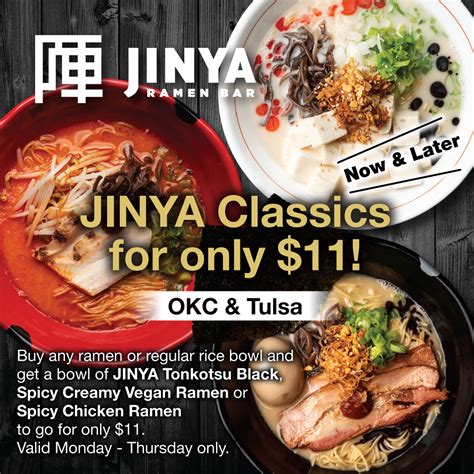 Jinya Ramen Bar Okc Nichols Hills Now And Later Event