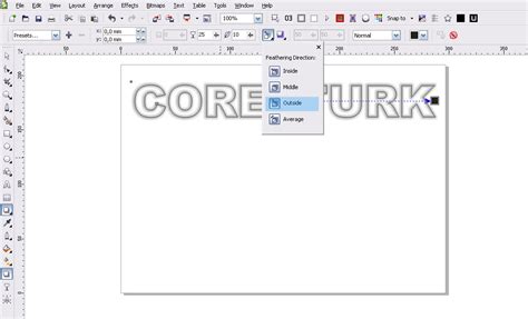 CorelTURK Türkçe CorelDRAW CorelDRAW da basit Emboss efekti