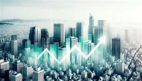 Premium Ai Image Double Exposure Of Business Graph And Cityscape Background Financial Growth