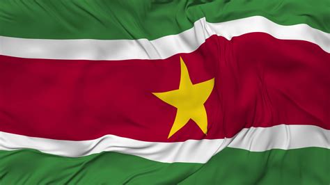 Suriname Flag Seamless Looping Background Looped Bump Texture Cloth