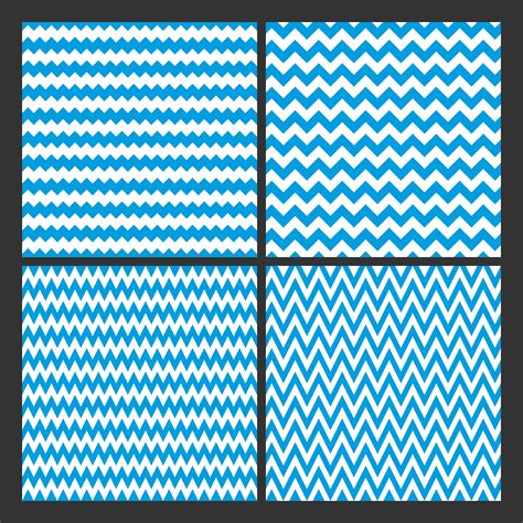 Zig Zag Pattern Digital Paper Seamless Cyan Etsy