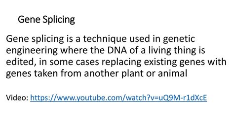 Gene Technology Ppt Download