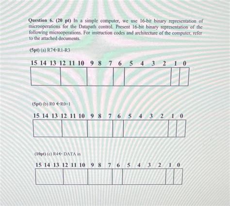 Solved Question 6 20 Pt In A Simple Computer We Use