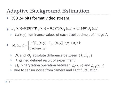 Ppt A Video Based Real Time Vehicle Counting System Using Adaptive Background Method