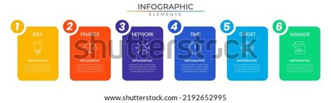 Workflow Infographic Elements Concept Design Vector Stock Vector Royalty Free 2192652995