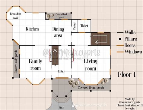 Practical Magic House Layout Stars Hollow Layout Bloxburg Practical