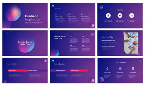 Gradient Powerpoint Template 54 Koleksi Gambar