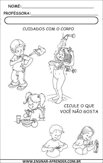 Atividades Esquema Corporal Cantinho Do Educador Infantil