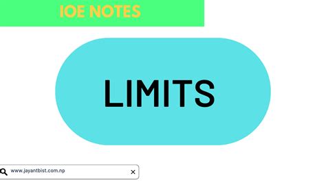 Limits Ioe Notes Note Library Educational Content For Class