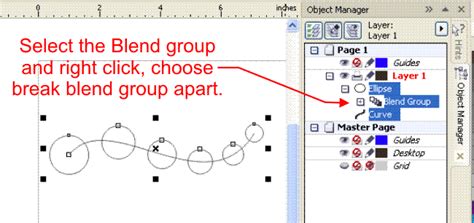 How Can I Delete The Path When Using The Blend Tool Coreldraw X5 Coreldraw Graphics Suite X5