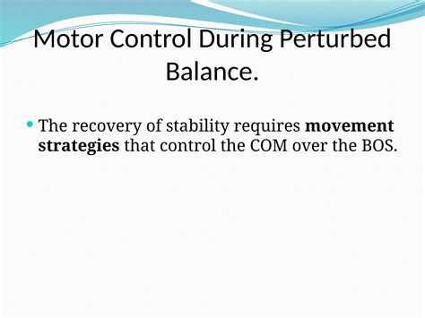 Presentation On Balance And Postural Controlpptx