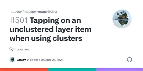 Tapping On An Unclustered Layer Item When Using Clusters · Issue 501