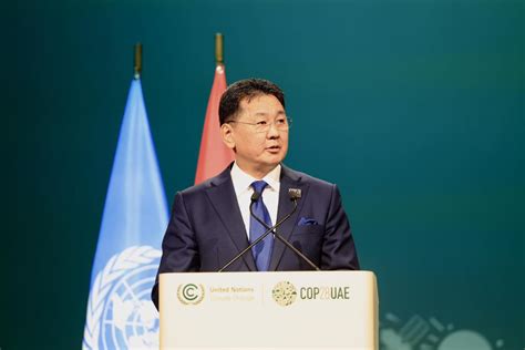 Монгол Улсын Ерөнхийлөгч У Хүрэлсүх Уур амьсгалын өөрчлөлтийн асуудлаарх дэлхийн удирдагчдын