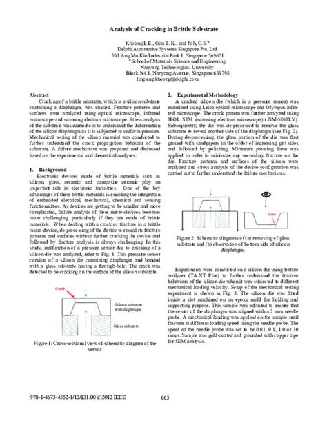 Pdf Analysis Of Cracking In Brittle Substrate
