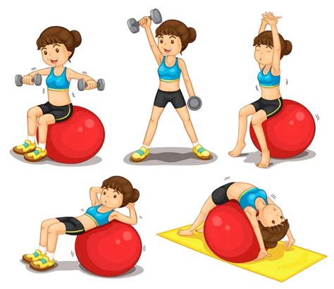 13805120 Ilustraciones De Stock De Ejercicio Caricatura Depositphotos
