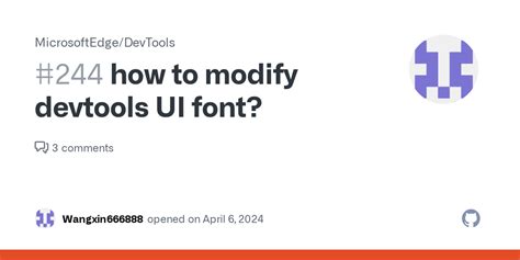 How To Modify Devtools Ui Font · Issue 244 · Microsoftedgedevtools
