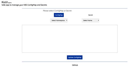 GitHub Viveksinghggits Kuui UI That Can Be Used To Edit Configmaps Secrets Of Your Kubernetes