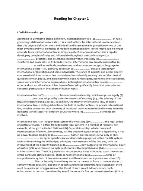 class activity chapter 1 pdf international law international relations